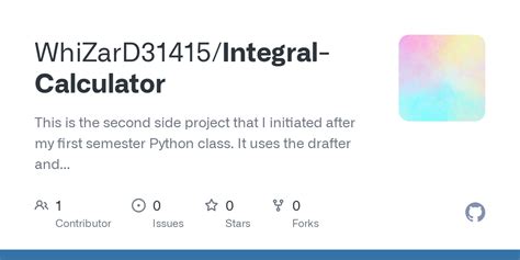 Github Whizard31415integral Calculator This Is The Second Side