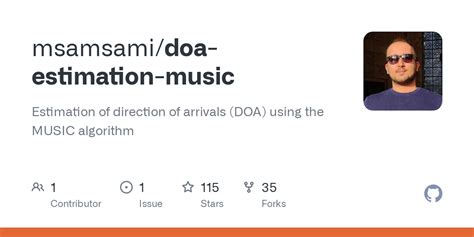 Github Msamsamidoa Estimation Music Estimation Of Direction Of Arrivals Doa Using The