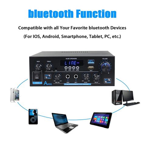Ak35ak45ak55 Sound Amplifiers Bluetooth Digital Amplifier For Home