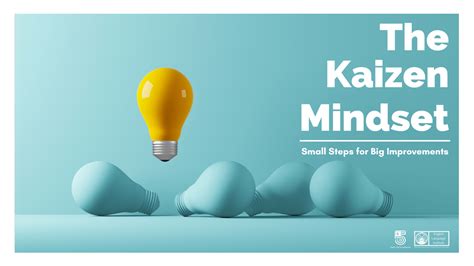 The Kaizen Mindset Small Steps For Big Improvements