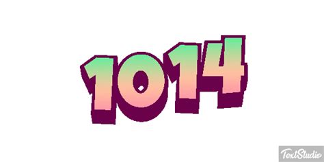 1014 Number Animated  Logo Designs
