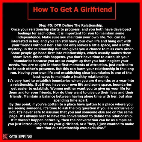 DTR Define The Relationship Relationship Tips