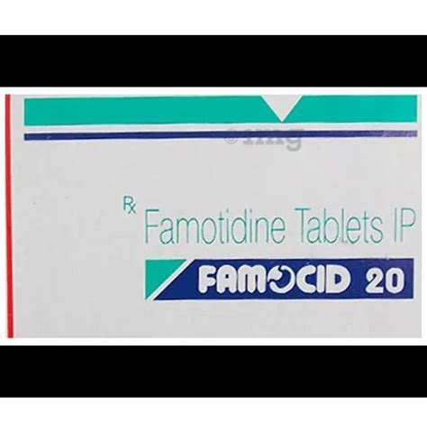 Famotidine 20 Mg Tablet Famocid At Rs 5stripe Famotidine Tablet In
