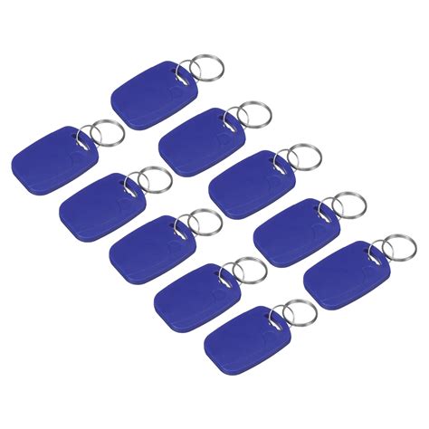 Uxcell 13 56mhz M1 Read Only Rfid Proximity Ic Key Fobs Smart Tag Blue 12 Pack