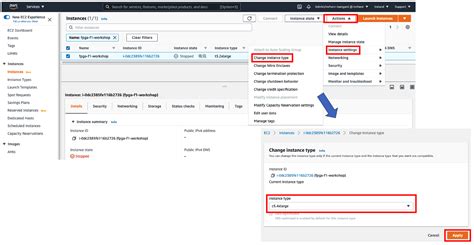 Change The EC2 Instance Type FPGA Workshop With Amazon EC2 F1