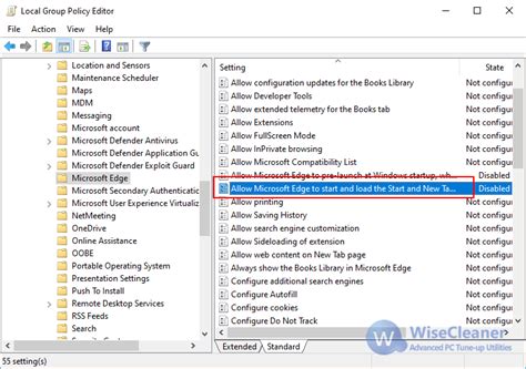 How To Disable Preloading Microsoft Edge At Startup