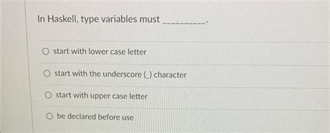 Solved All The Followings Are Built In Haskell Type Classes