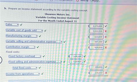 B ﻿prepare An Income Statement According To The