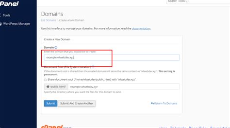 How To Create The Subdomain WebSpaceKit