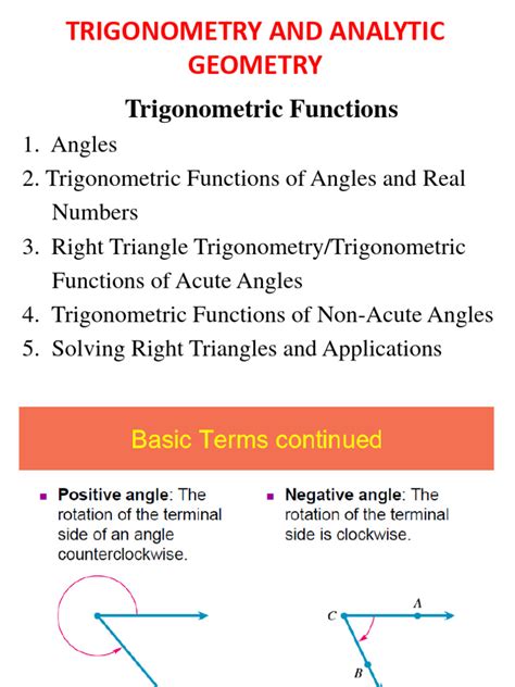 1 Trigonometry Function New Pdf Trigonometric Functions Trigonometry