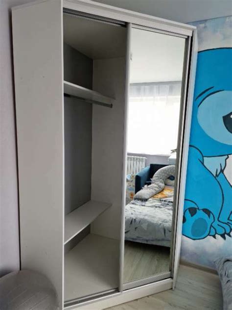 Угловой шкаф купе Хит У 22 4 55 1100×1100×2200 мм зеркало цвет дуб молочный 4787195