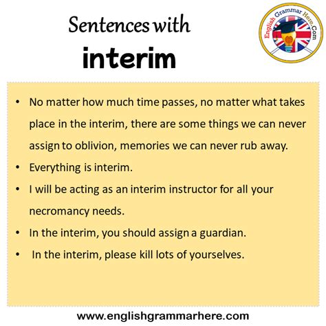 Sentences With Interim Interim In A Sentence In English Sentences For Interim English