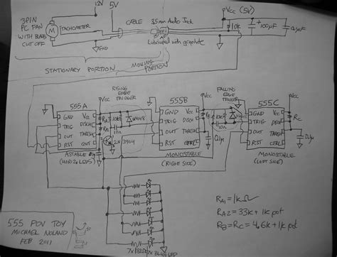 Persistence Of Vision Display Using Only Timers Michael Noland S Blog