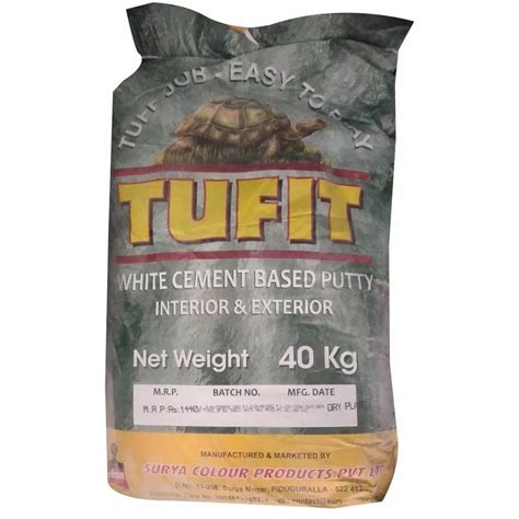 40kg Tufit White Cement Based Putty At ₹ 1000bag Cement Wall Putty In Udaipur Id 27286064648