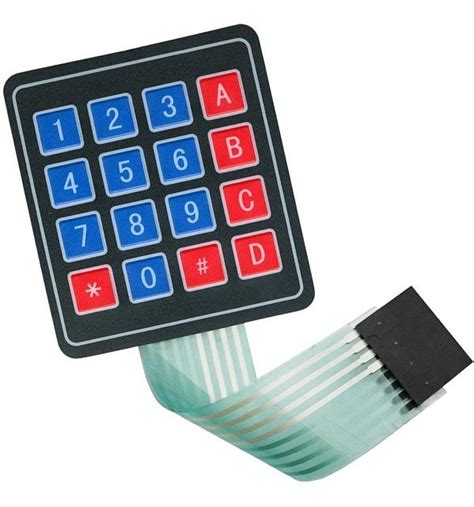 Teclado Matricial Membrana 4x4 Para Arduino 16 Teclas Smartcomp