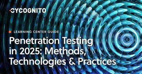penetration testing in 2025 methods technologies and practices cycognito