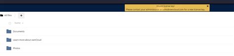 Invalid License Key Server Owncloud Central