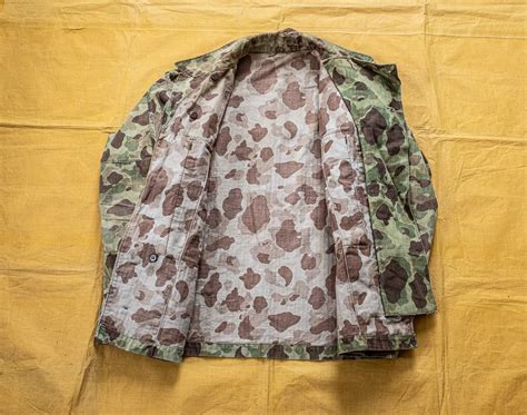 Original Ww2 Us Army Frogskin Camo Combat Shirt Jacket
