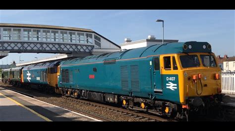 Hd Br Class 50049 And 50007 With Br Green Class 20s Bishops Lydeard