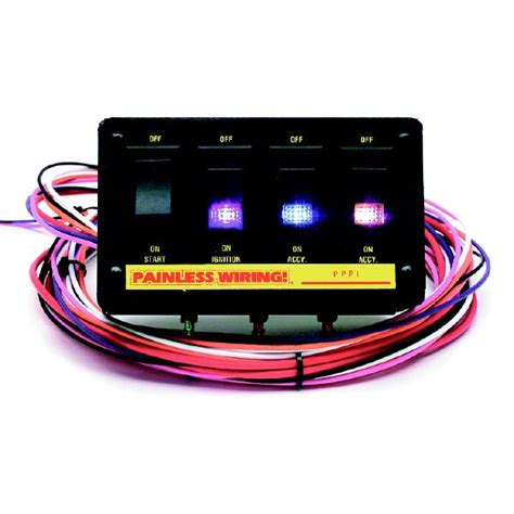 Painless Wiring Switch Fused Panel W All Necessary Wiring Hardware