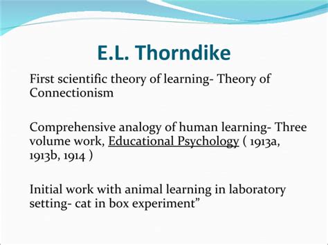 Behaviorist Theory Presentation Ppt