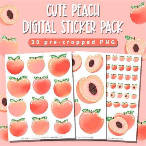 복숭아 스티커 위버딩