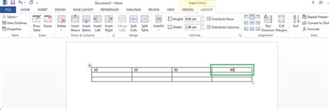 Working With Tables In MS Word GeeksforGeeks