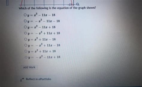 Solved Which Of The Following Is The Equation Of The Graph Chegg Com