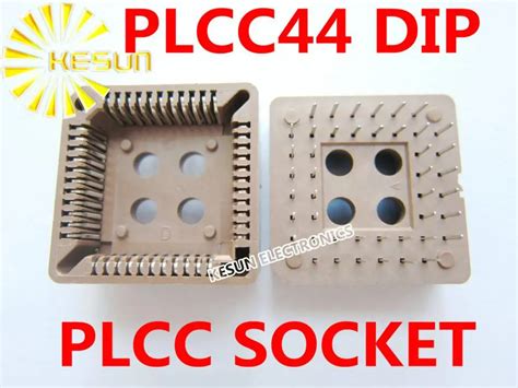 50pcs Plcc44 Plcc 44pins Dip Type Ic Socket In Connectors From Lights