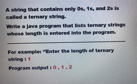 Solved A String That Contains Only Os 1s And 2s Is Called