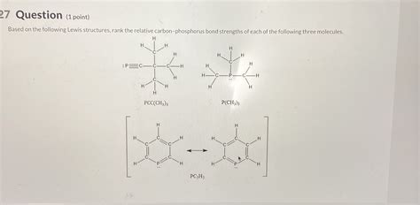 solved 27 ﻿question 1 ﻿point based on the following lewis