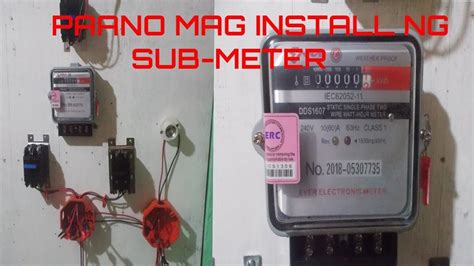 Paano Mag Install Ng Electric Submeter YouTube