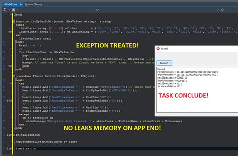Hex2binary Delphi Ide And Apis Delphi Praxis En
