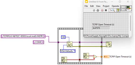 Timeout Visa Open Connection Tcp Ni Community
