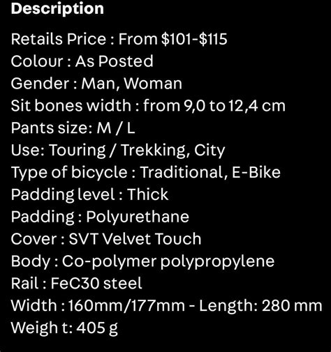 Selle Smp Saddle L Size Sports Equipment Bicycles And Parts Parts