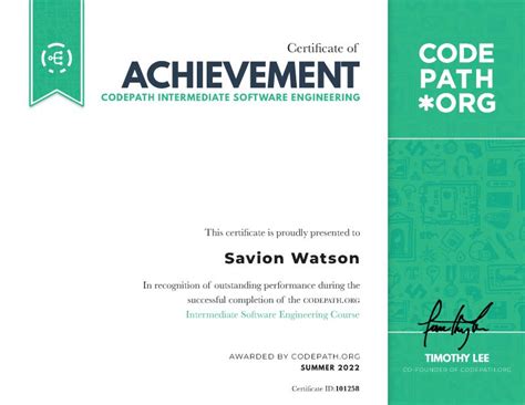 Savion Watson On Linkedin Codepath