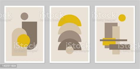 추상적 인 기하학적 인 포스터 중반 세기 스타일의 자연스러운 모양 원형에 대한 스톡 벡터 아트 및 기타 이미지 원형 직물 질감 Istock