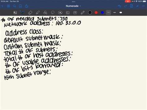 7 Subnet The Class C Ip Address 2051120 So That You Have 30 Subnets What Is The Subnet Mask For