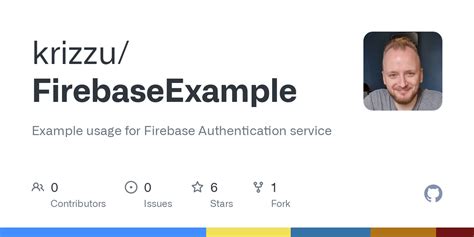 GitHub Krizzu FirebaseExample Example Usage For Firebase Authentication Service