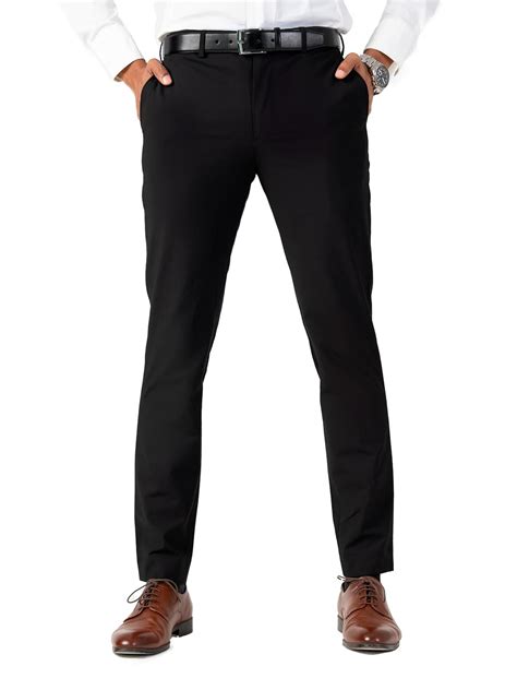 The Pant Project Luxury Pv Lycra Stretchable Black Formal Pants For Men