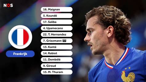 Klaar Om Mbapp Te Vervangen Tegen Oranje Thuram Giroud En Kolo Muani