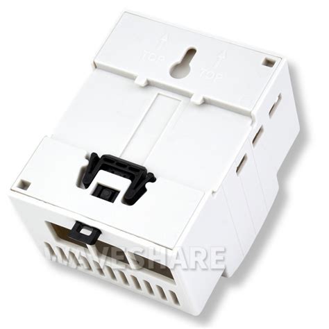 Mikrobot White Abs Plastic Enclosure For Raspberry Pi 5 On Din Rail
