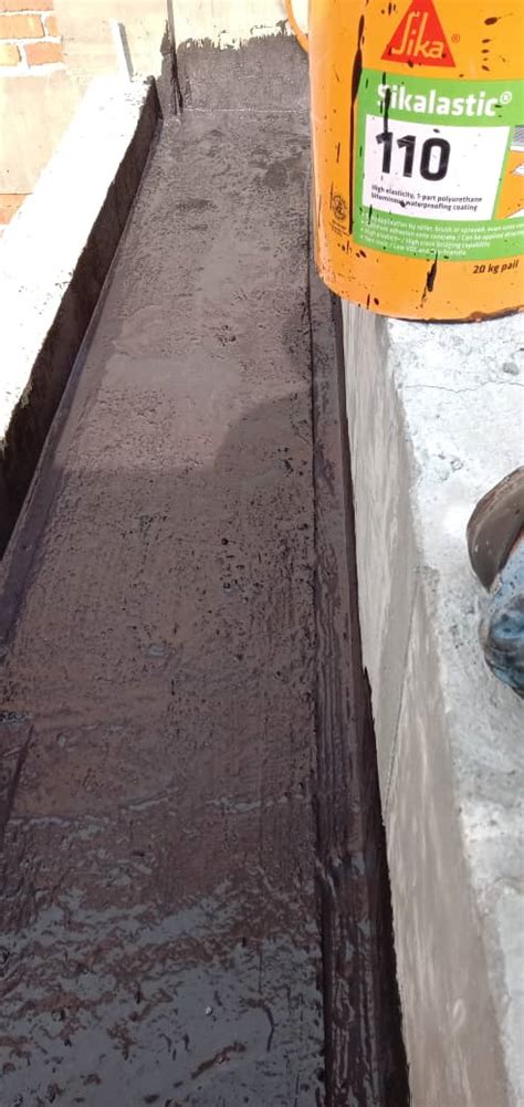 Polyurethane Bituminous Coating Waterproofing System Penang Malaysia Simpang Ampat Pintas