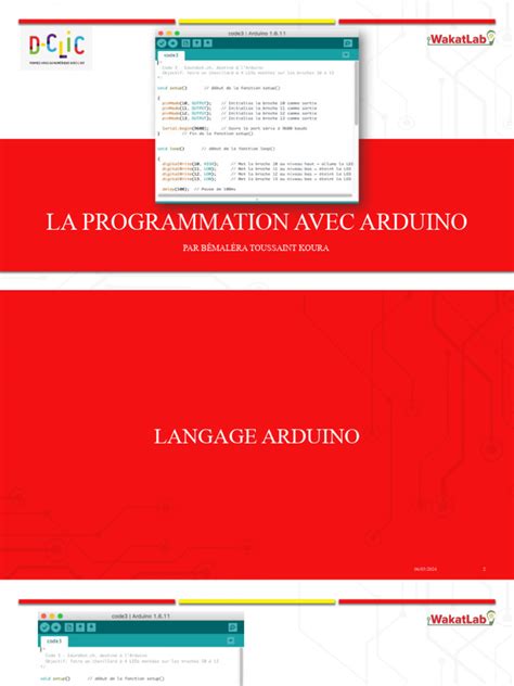 La Programmation Avec Arduino Pdf Programmation Informatique Code Source