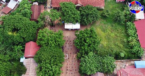 ទិដ្ឋភាពខ្លះៗនៃស្រុកកោះសូទិន ខេត្តកំពង់ចាម ថតពីលើអាកាស