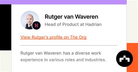 Rutger Van Waveren Head Of Product At Hadrian The Org