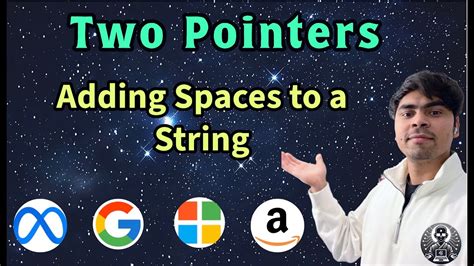 Leetcode 2109 Adding Spaces To A String Python Solution Explained Algoyogi Youtube