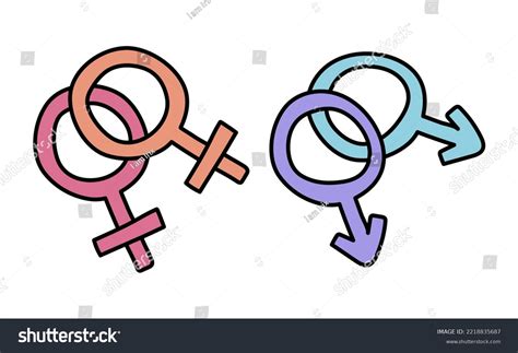 Venus Mars Sex Relationship Gender Symbols Stock Vector Royalty Free 2218835687 Shutterstock