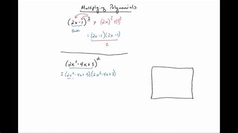 Perfect Square Polynomials Youtube
