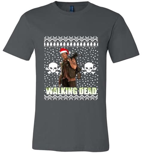 Inktee Store Daryl Dixon Santa The Walking Dead Christmas Premium T